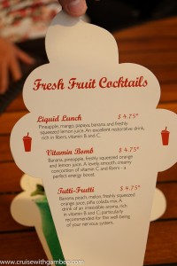 MSC Cruises Divina Menus – cruise with gambee