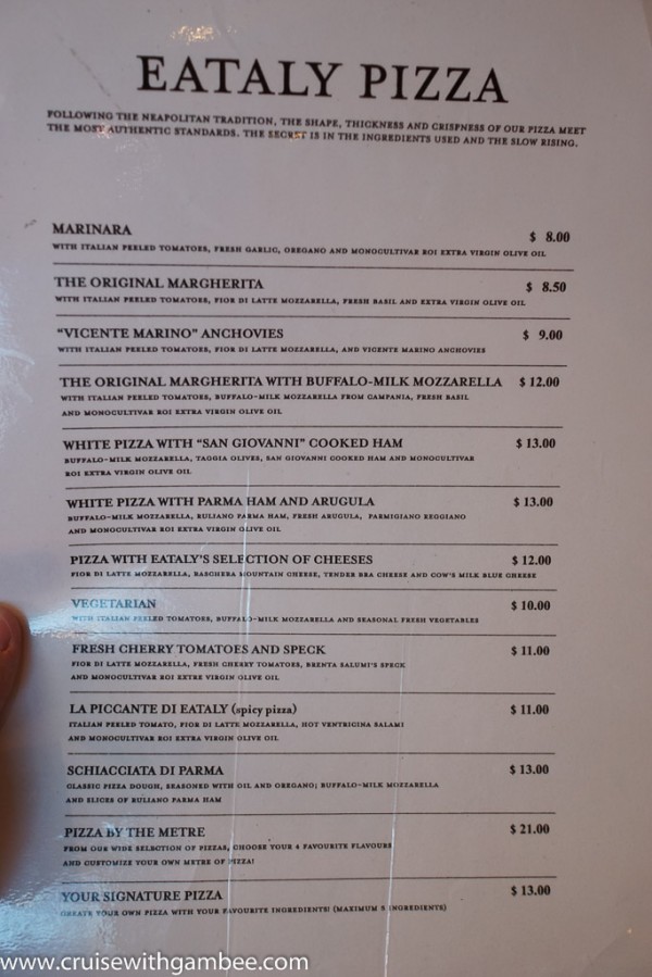 MSC Cruises Divina Menus – cruise with gambee