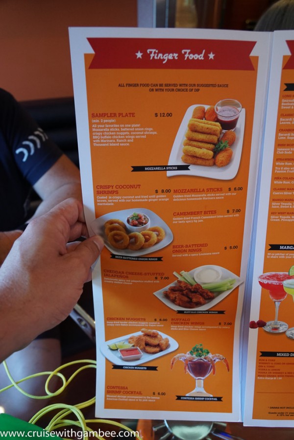MSC Cruises Divina Menus – cruise with gambee