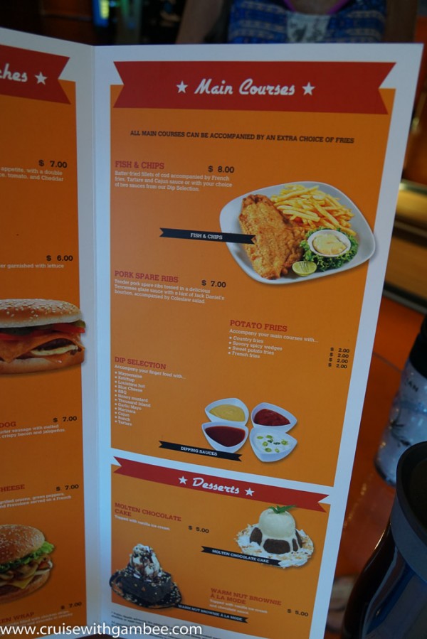 MSC Cruises Divina Menus – cruise with gambee