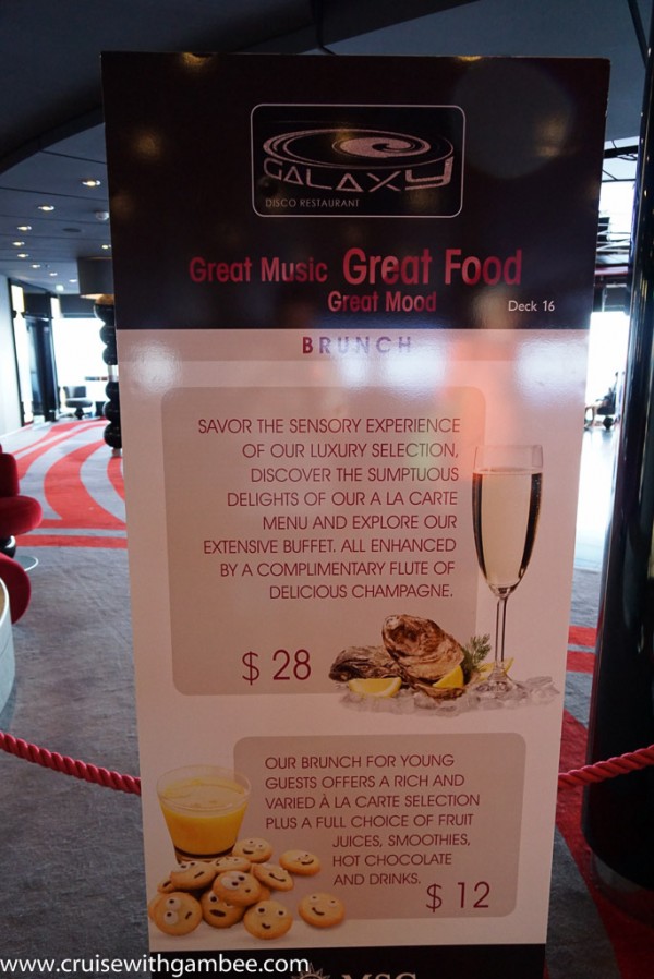 MSC Cruises Divina Menus – cruise with gambee