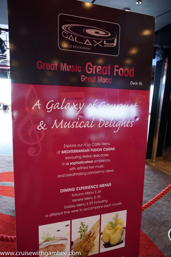 MSC Cruises Divina Menus – cruise with gambee