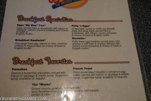 Royal Caribbean Menus – cruise with gambee